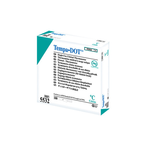 Medical Indicators - MII 5532 - BX/100 TEMPADOT THERMOMETER CLINICAL ...