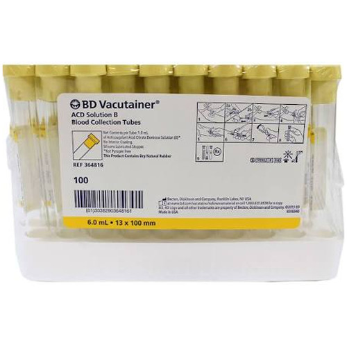 Buy Online TUBE VACUTAINER 13 x 100mm 6ml YELLOW Canada