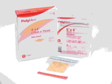 BX/15 POLYMEM FILM ISLAND DRESSING 6" X 6" (15CM x 15CM). - Lifesupply ...