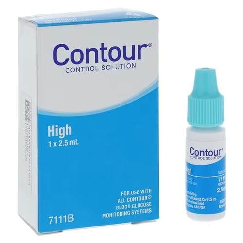 Blood Glucose Control Solution Ascensia™ Contour® 2.5 mL High Level ...