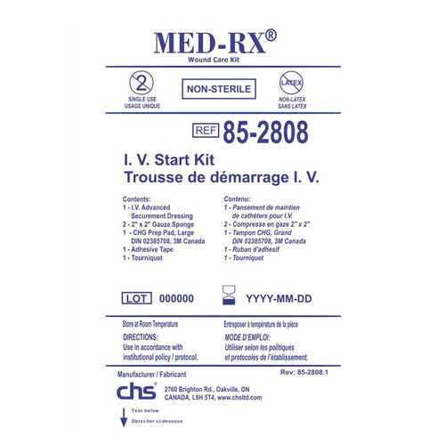 Buy Online Med RX - MEDRX 85-2808 - EA/1 Med-Rx IV Start Kit