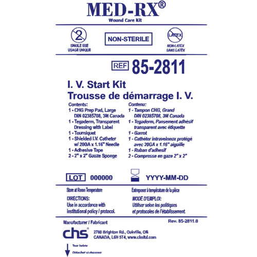 Med-Rx® IV Start Kit- 85-2811 - CASE of 100 KITS - Lifesupply.ca ...