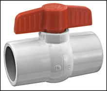 HARVARD, BALL VALVE, PVC, 1-1/4, SLIP, HMIP125SE