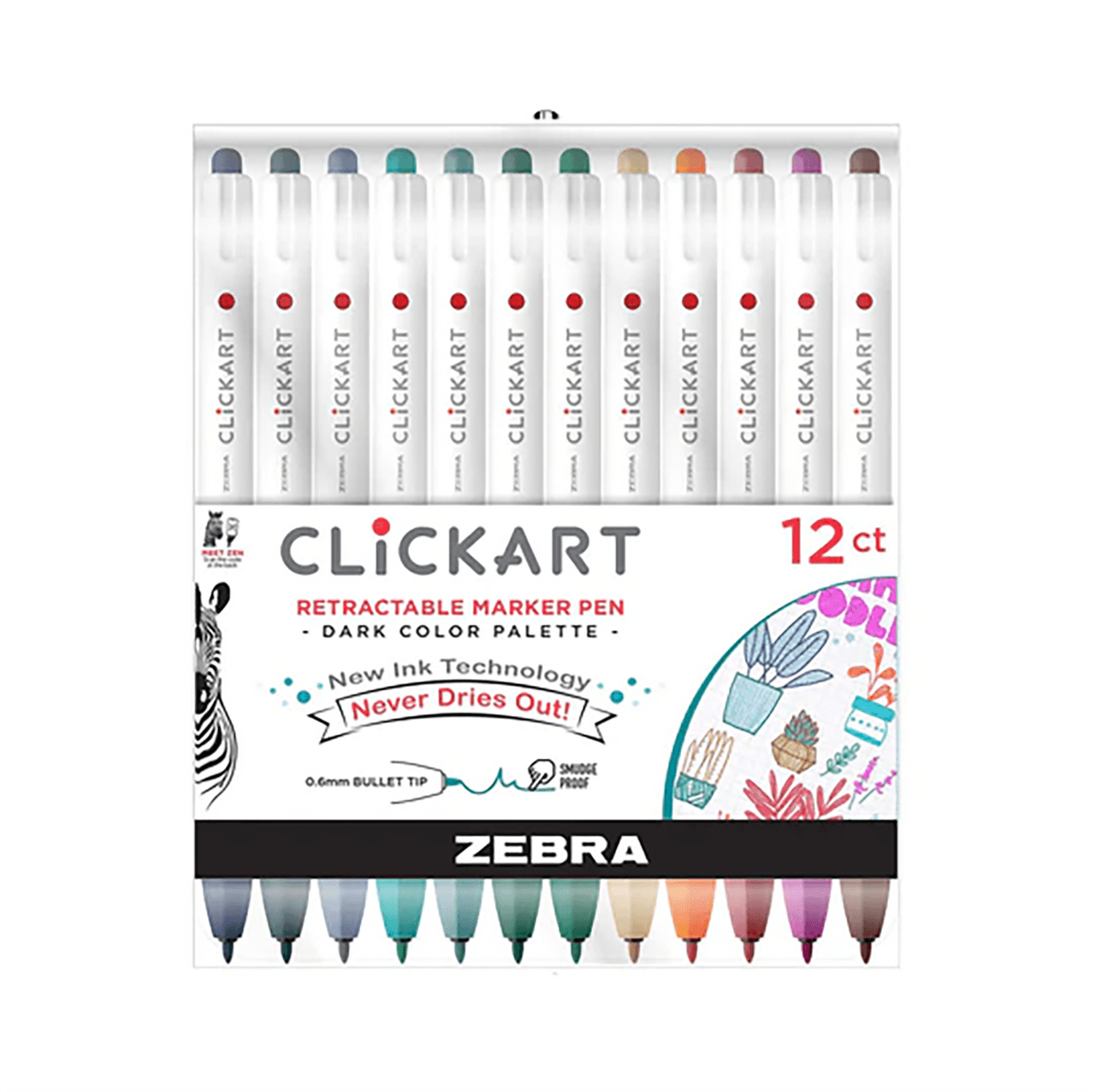Zebra Neutral Palette Set, Mildliner/ClickArt 10 Pack