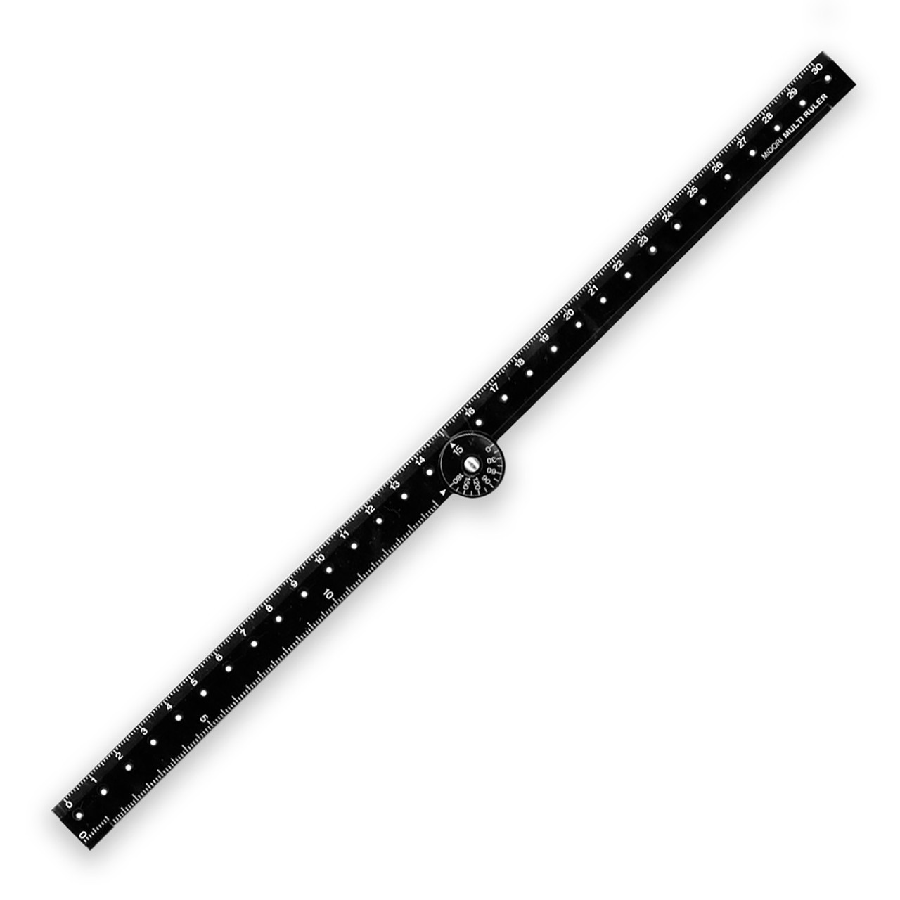 30cm Multi-Angle Ruler, Transparent Black