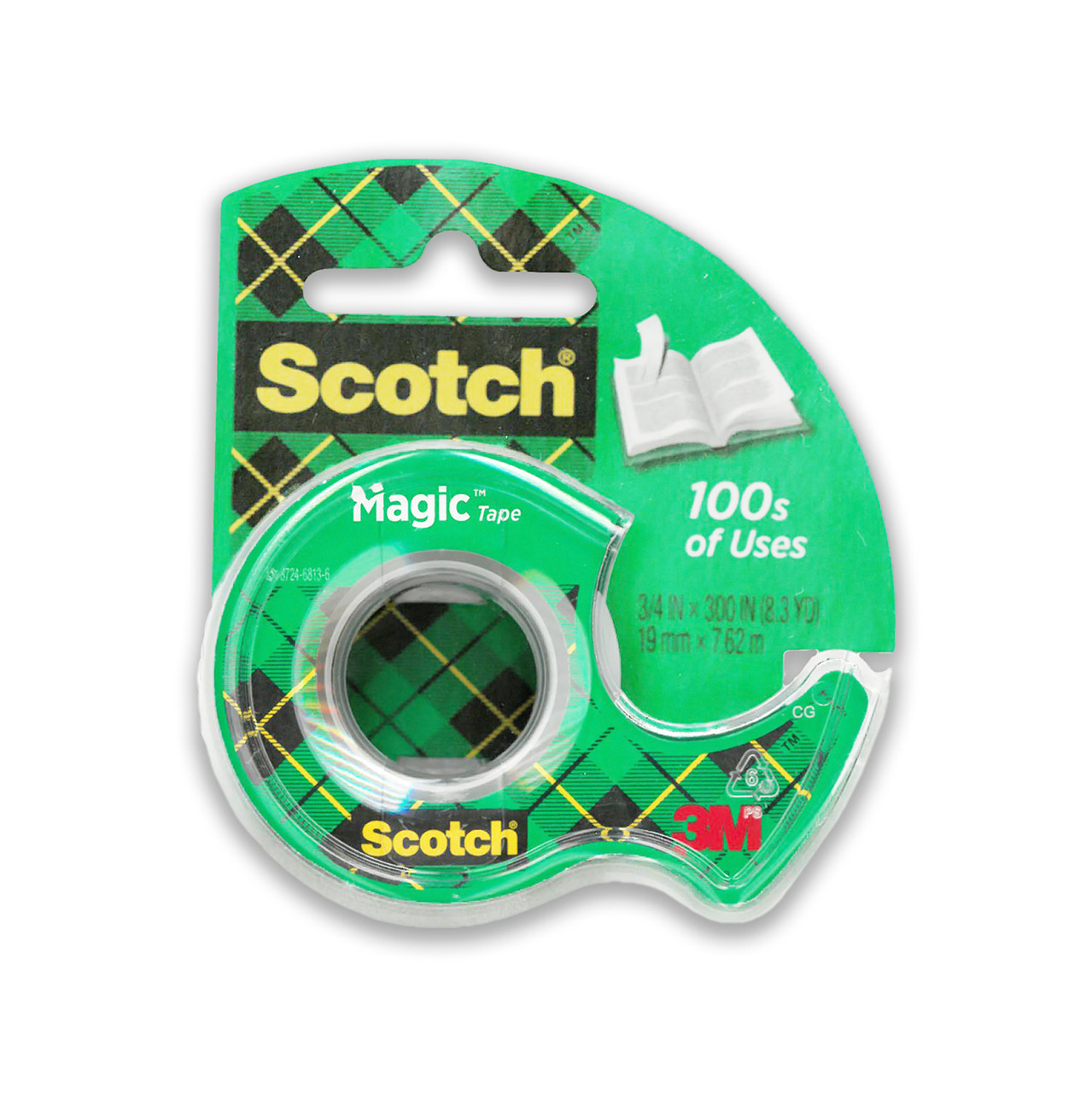 3M Scotch Magic Tape, 3/4 Inch x 8.3 Yards