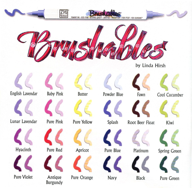 Zig Illustration Marker Basic Set 2, 5 Piece