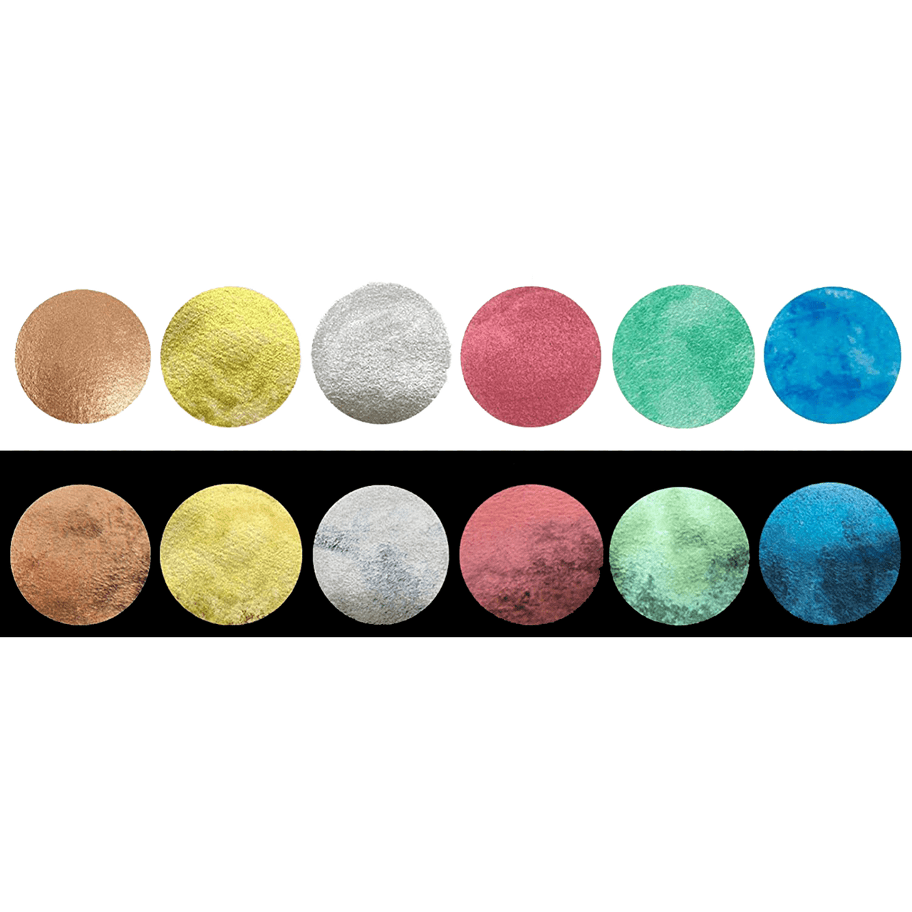 Boku-Undo 6-Color Watercolor Palette, Pale