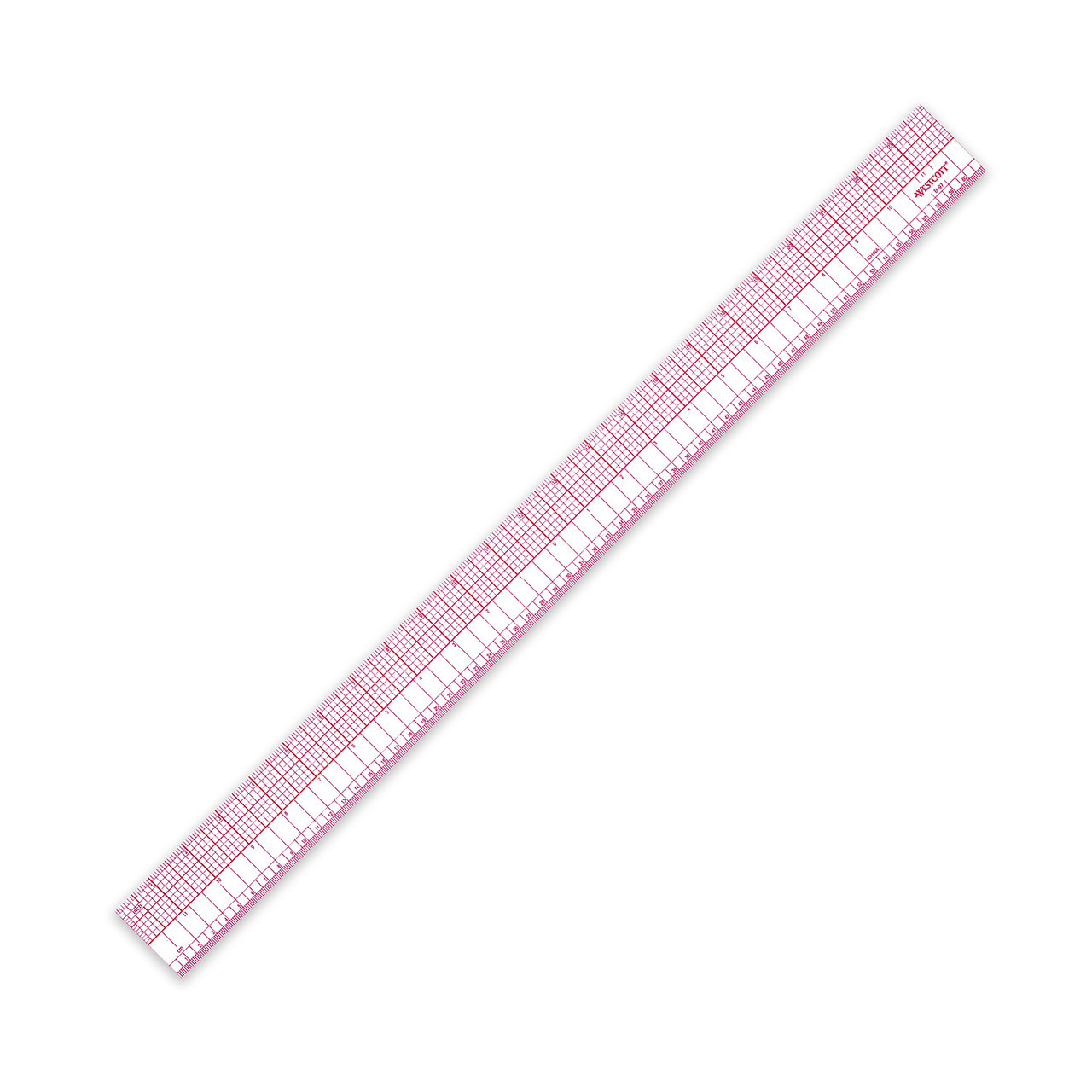 Westcott Flexible Clear Graph Ruler, 2 x 18"