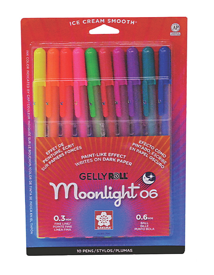 Gelly Roll Moonlight 10 Bold Tip- Set of 5 Pastels