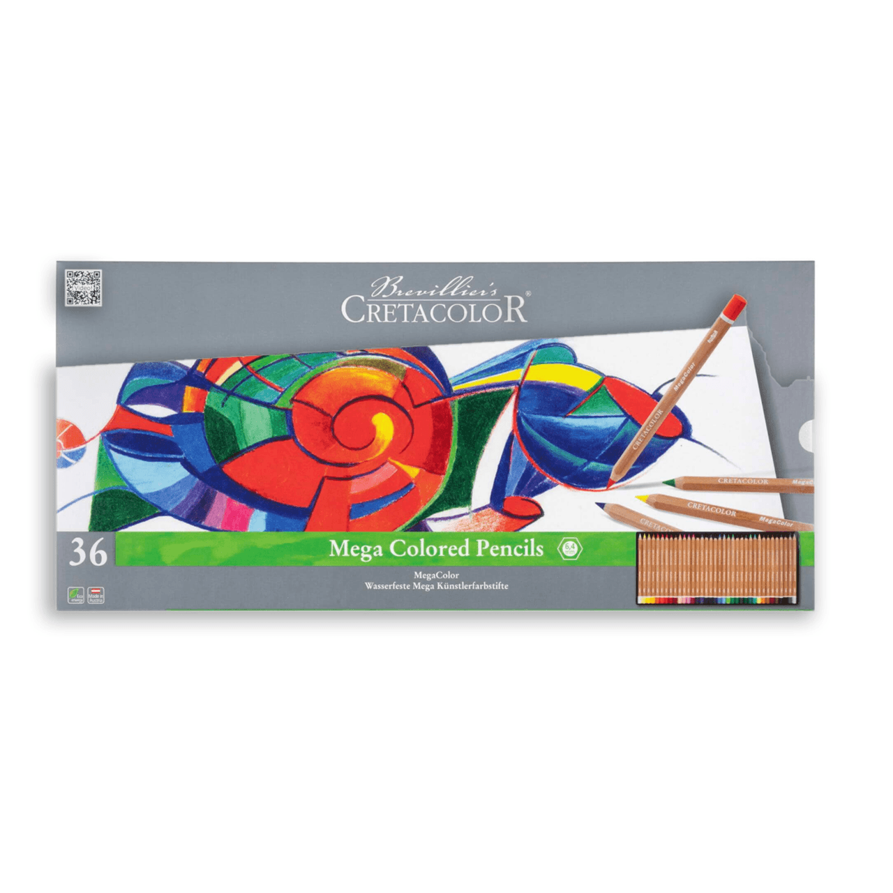 Cretacolor MegaColor Colored Pencils, Set of 12