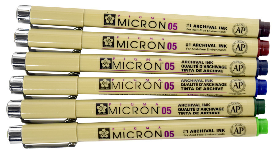 Sakura Pigma Micron, Set of 4 Fine Tip
