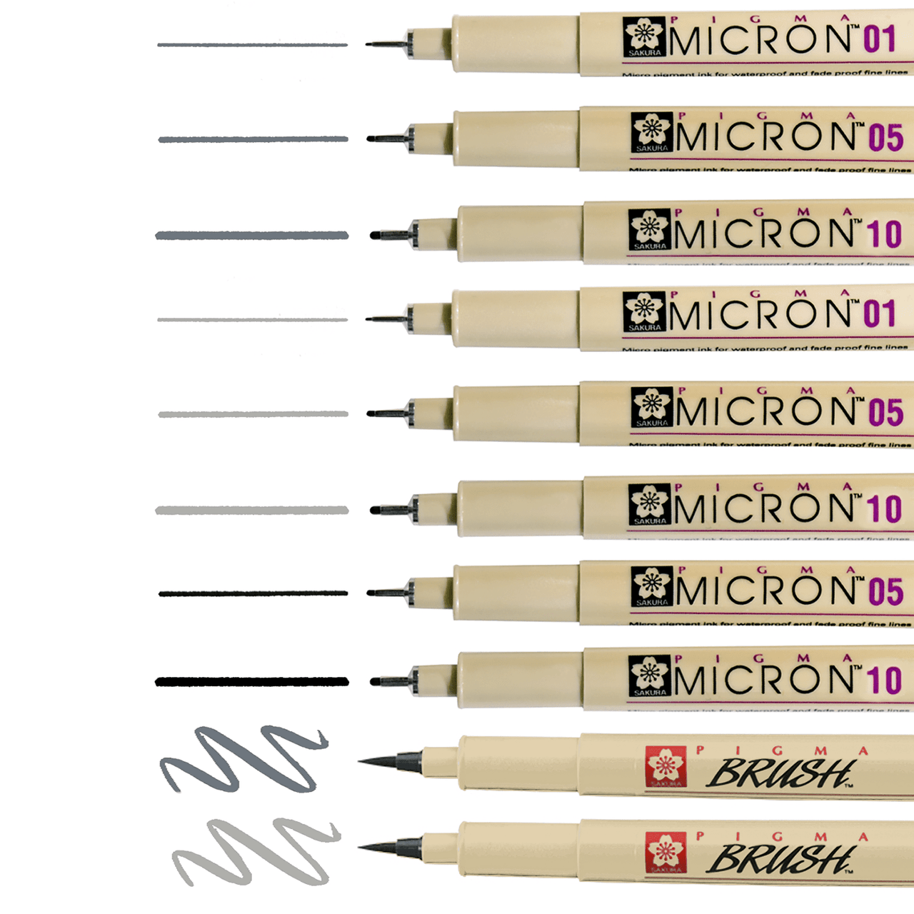 Sakura Pigma Micron, Set of 4 Fine Tip