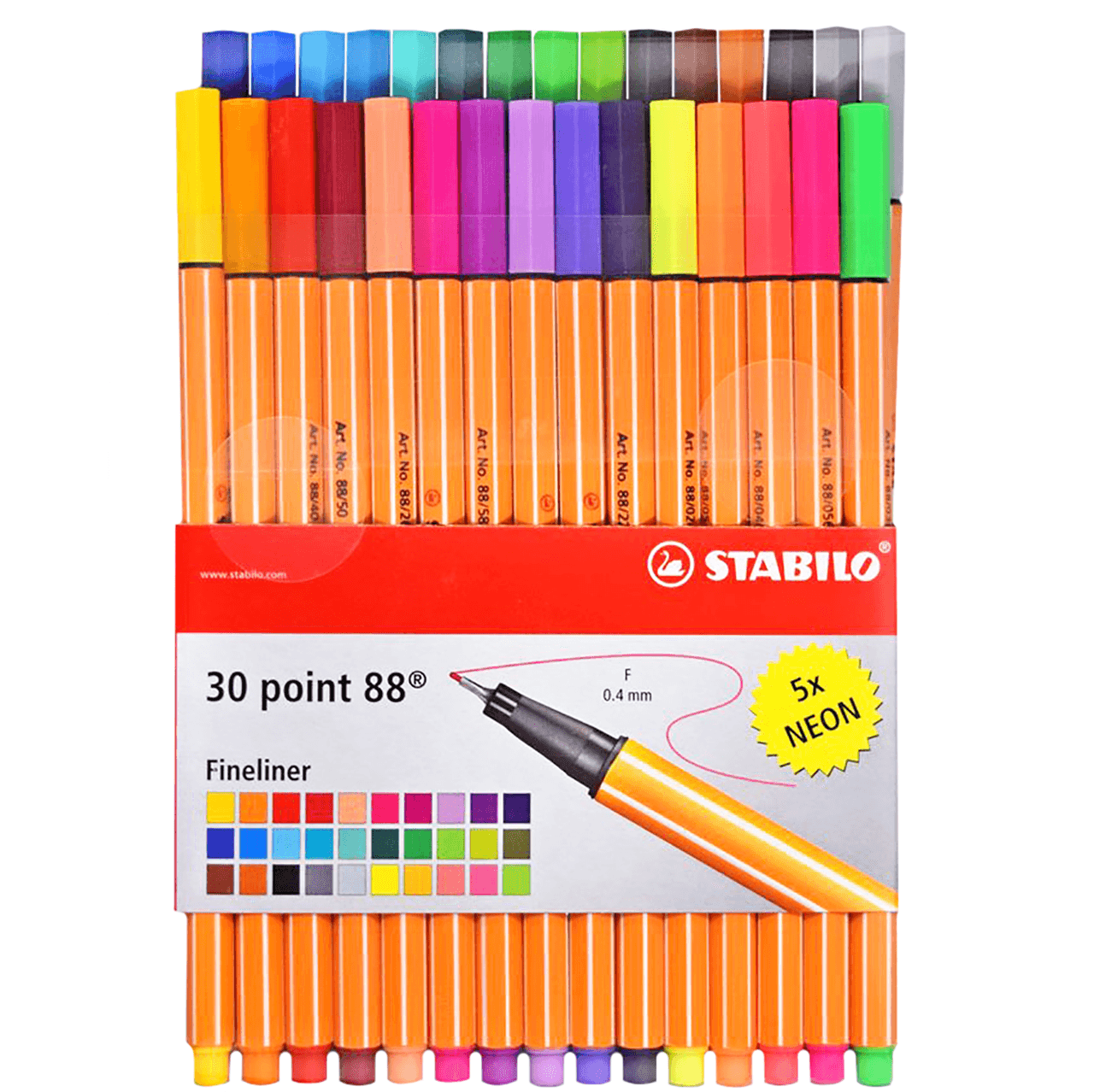 STABILO Point 88 Fine, Multicolor Set of 20