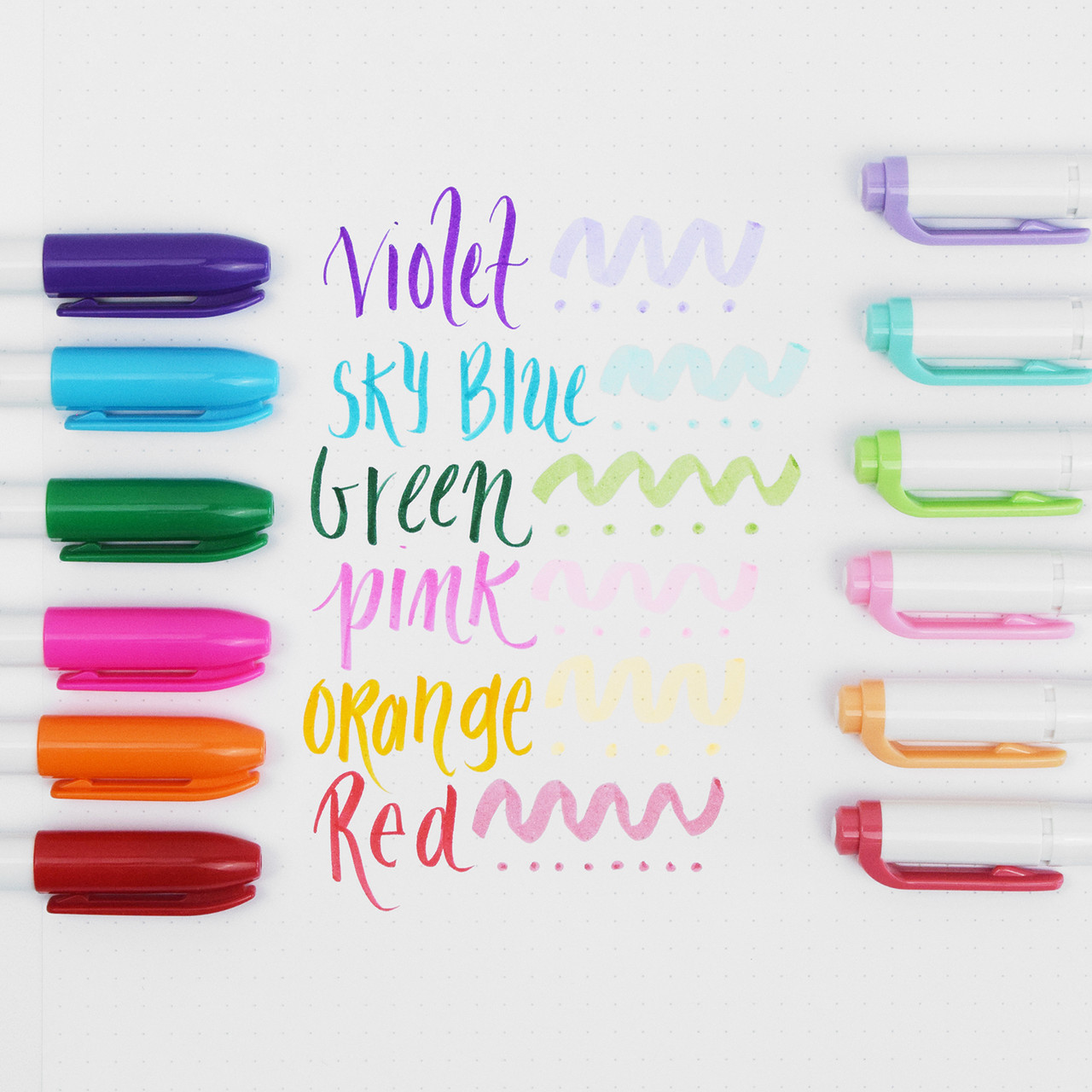 ZEBRA Lettering Set, Mildliner/Funwari Combo 12 Pack
