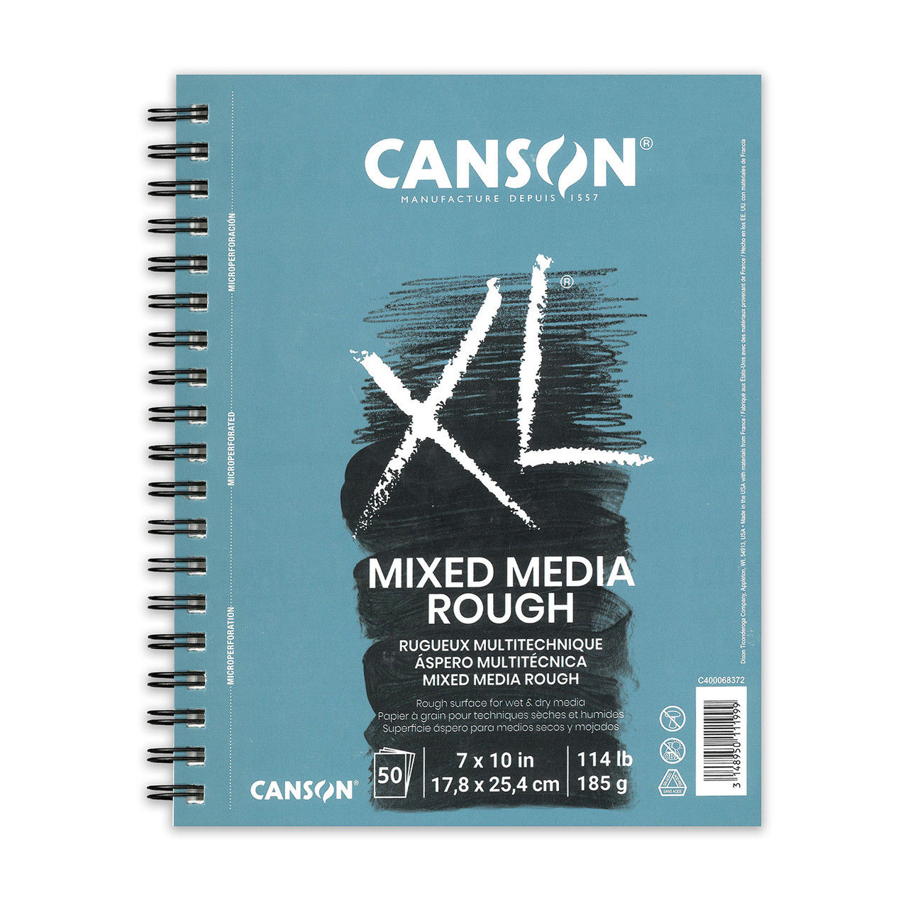 Canson XL Mixed Media Pad, 60 sheets, 9" x 12"