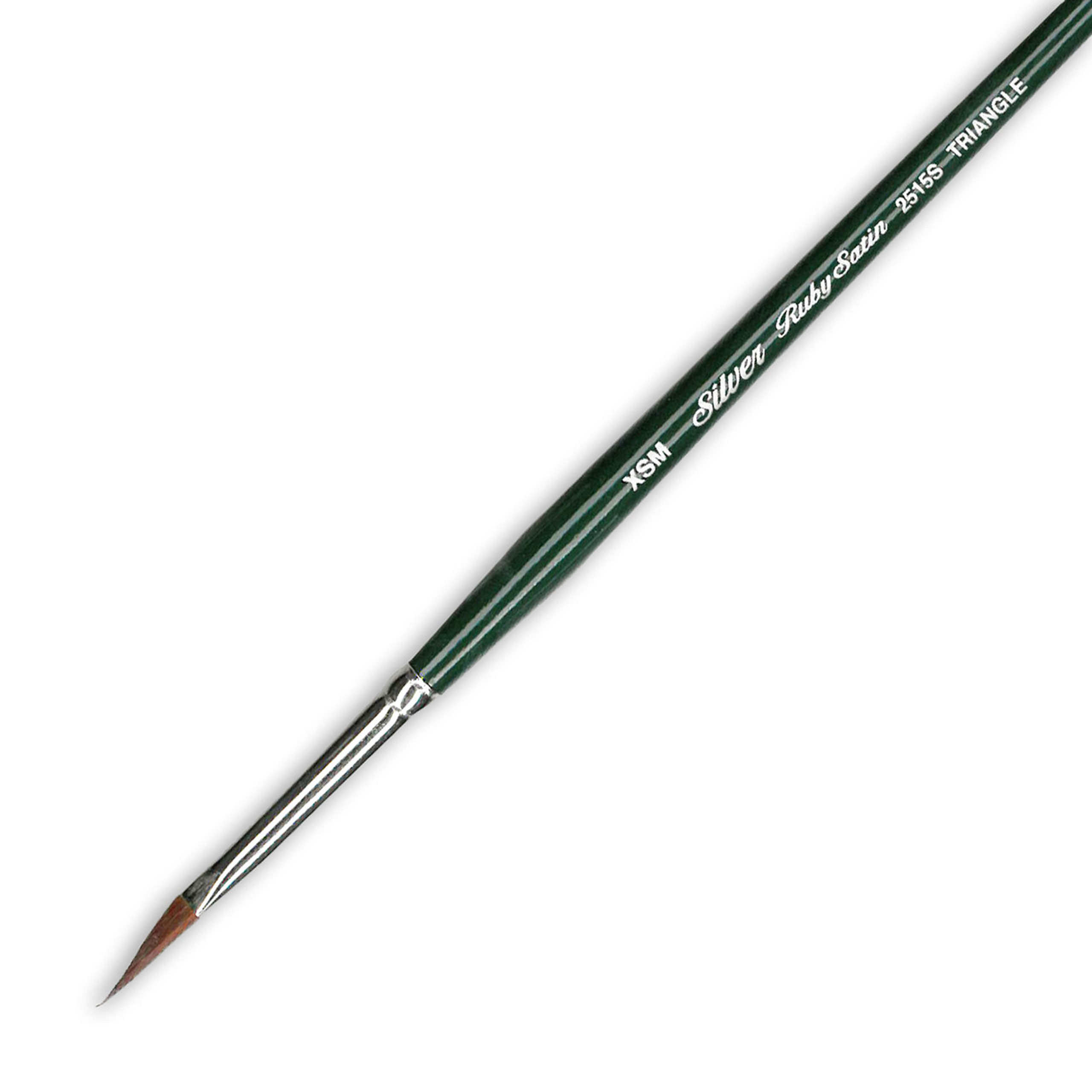 Ruby Satin Pointed Triangle Brush, Medium