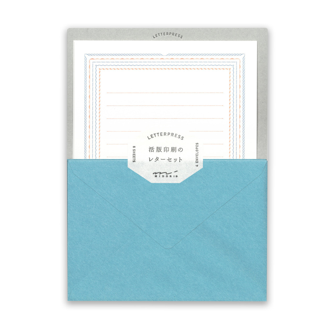 Midori Letter Writing Set, Letterpress Die-Cut Strawberry