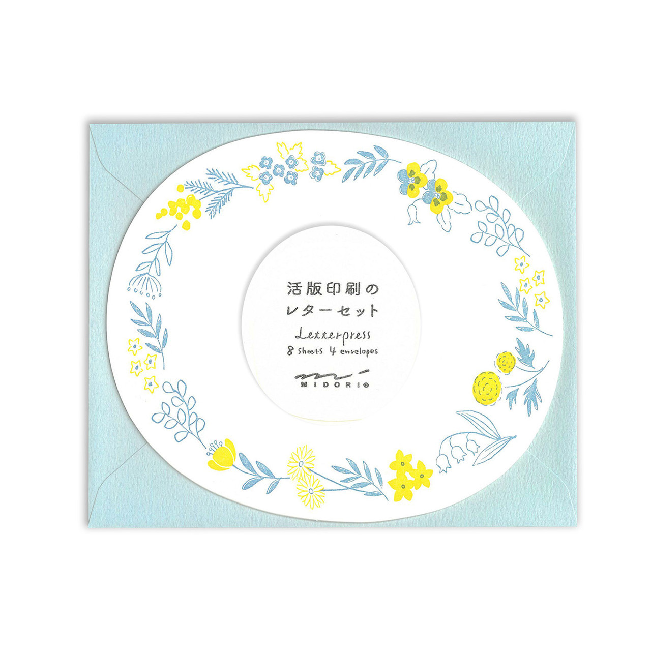 Midori Letter Writing Set, Letterpress Die-Cut Strawberry