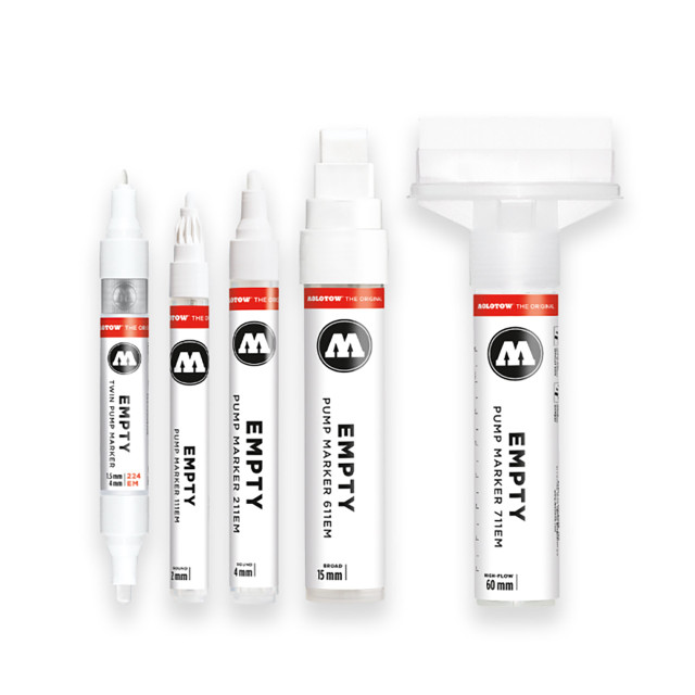Twin Nib Marker 1.5mm 4mm Molotow 367.000 ONE4ALL Acrylic Paint Markers ...