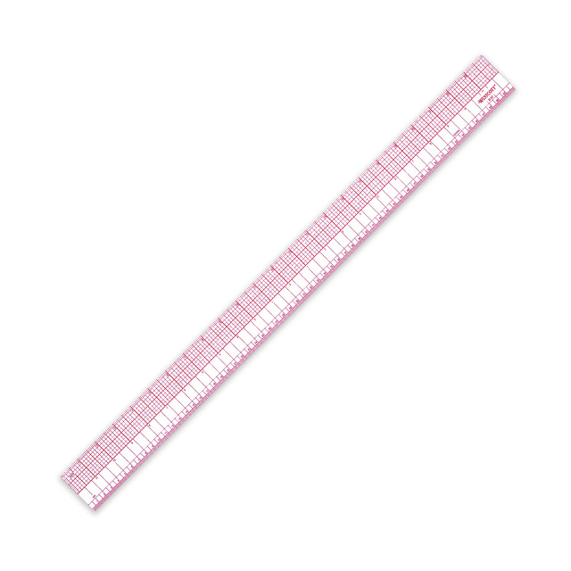 Westcott Flexible Clear Graph Ruler, 2 x 18"
