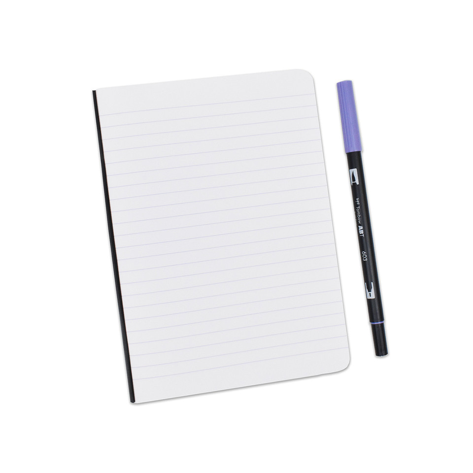 Rhodia Staple Notebook, Lined 8X11 Black