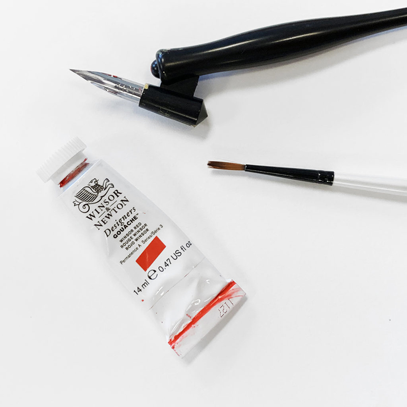 How to Use Gouache with a Dip Pen - Paper and Ink Arts