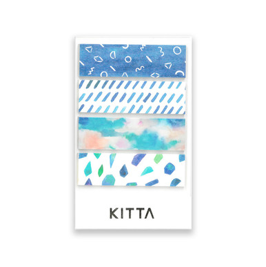 KITTA Basic Washi Tape Pack 15mm, Vidro Set