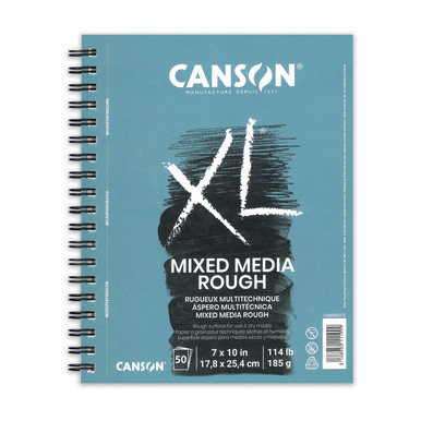 Canson XL Series Mixed Media Rough Pad, 50 sheets, 7" x 10"