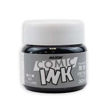 Maxon Comic Ink, Waterproof 30ML, Grey No. 1