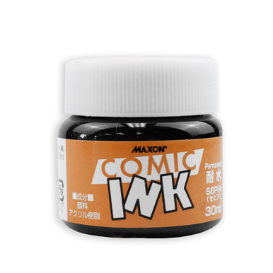 Maxon Comic Ink, Waterproof 30ML, Sepia