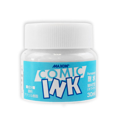 Maxon Comic Ink, Waterproof 30ML, White