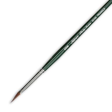 Ruby Satin Pointed Triangle Brush, Extra Small