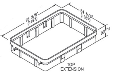 Quazite PG3660EA12 36 x 60 x 12 Extension