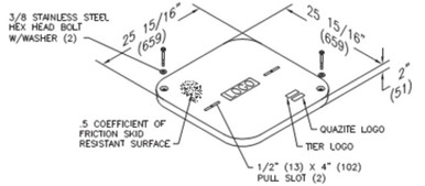 Quazite PG 24" x 24" Enclosure Cover