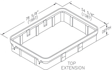 Quazite PG4872EA12 48 X 72 X 12 Extension