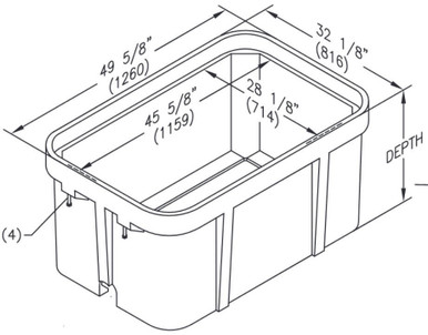 Quazite Box 30 X 48 - ANSI Tier 22 - PG3048BA**, PG3048BB**, PG3048BG**
