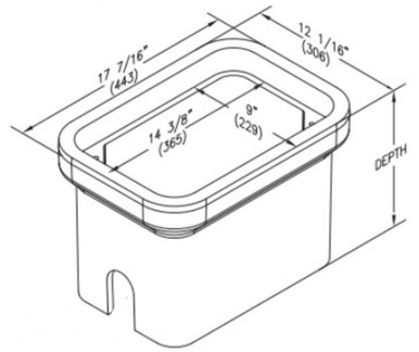 PG1015BA12 Quazite Box 10 X 15 X 12 - ANSI Tier 22