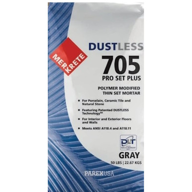 EVI Pro Set Plus Thinset Mortar Modified Gray - Seconds and Surplus