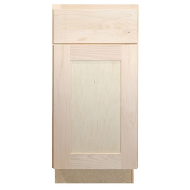 Base 15" Jamestown Unfinished Shaker Kitchen Cabinet