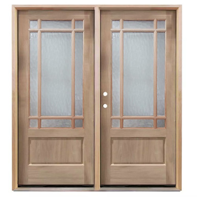TCM700 Exterior Double Wood Door - Flemish Glass - Right Hand Inswing ...