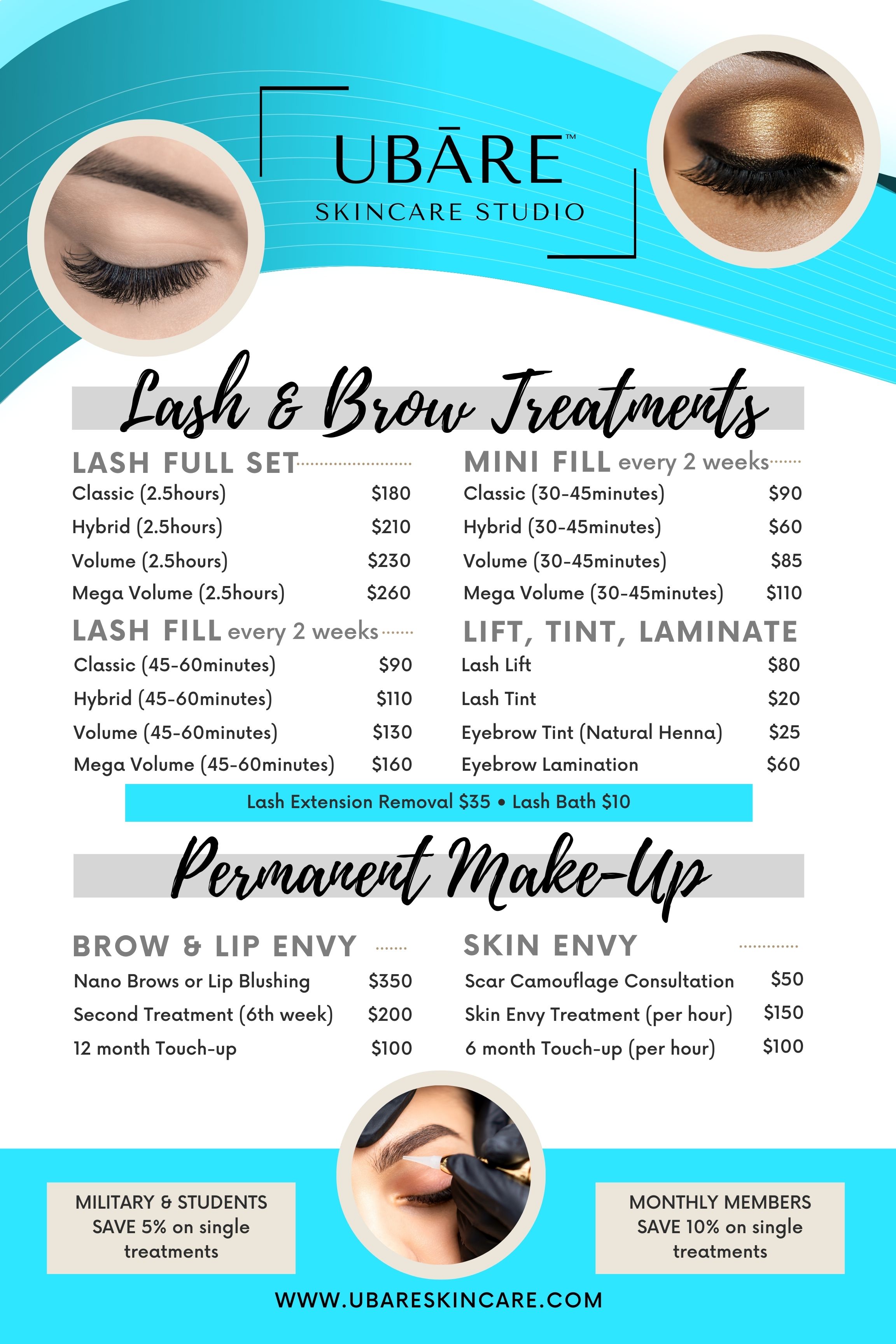 LASH, BROW, PERMANENT MAKE-UP
