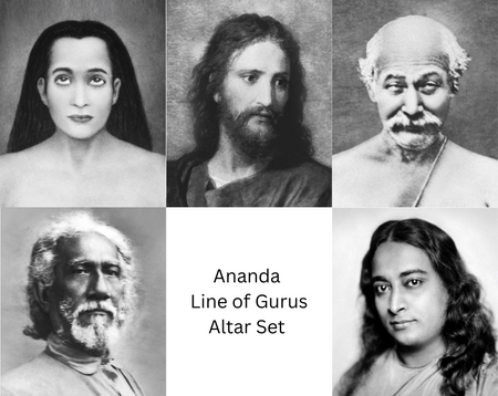 Ananda Line of Gurus Altar Set - MeditationBench.com