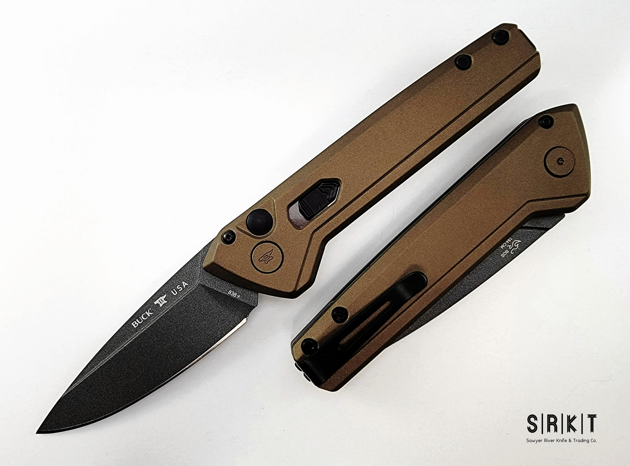 Buck Knives Mini Deploy Automatic Knife 0839BRS1 @ SRKT Gray Cerakote ...