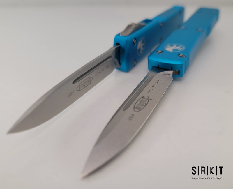 Microtech UTX-70 S/E OTF Auto 148-10TQ @ SRKT Stonewashed Bohler M390 ...