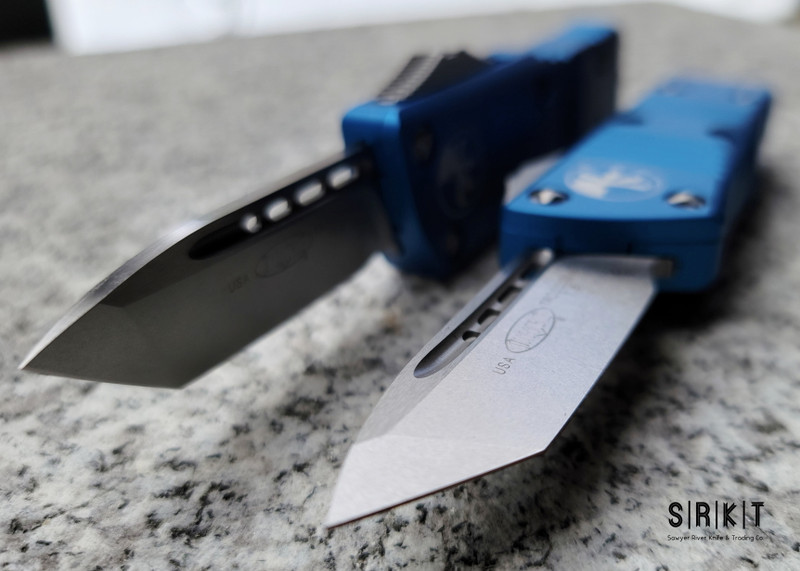 Microtech Troodon Mini T/E OTF Auto 240-1BL @ SRKT Stonewash Bohler ...
