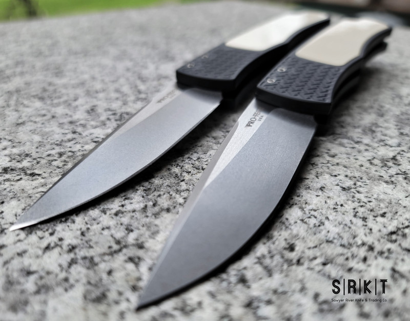 Pro-Tech Knives | Mike “Whiskers” Allen Magic Bolster Auto White Ivory ...