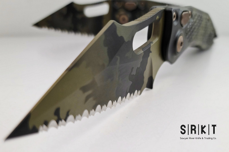 Microtech | Borka Blades Signauture Series Stitch Auto OD Green Camo ...