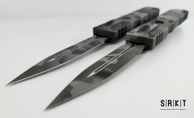 Microtech Signature Series Urban Camo Cerakote Dirac Delta OTF 227-1UCS