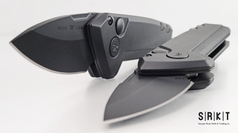 Buck Mini Deploy Blackout Auto 839BKS Cerakote S35VN Blade & Black ...